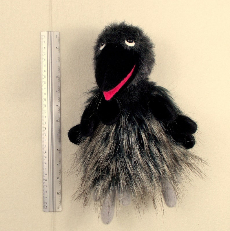 Funny Crow Hand Puppet for Children. Glove Puppet Bird. Plush - Etsy