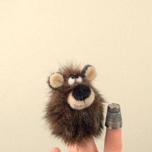 Little Brown Bear Finger Puppet. Finger Theatre. Stuffed Animals for ...