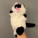 White Black Cat Hand Puppet for Home Theater. Puppet Glove - Etsy