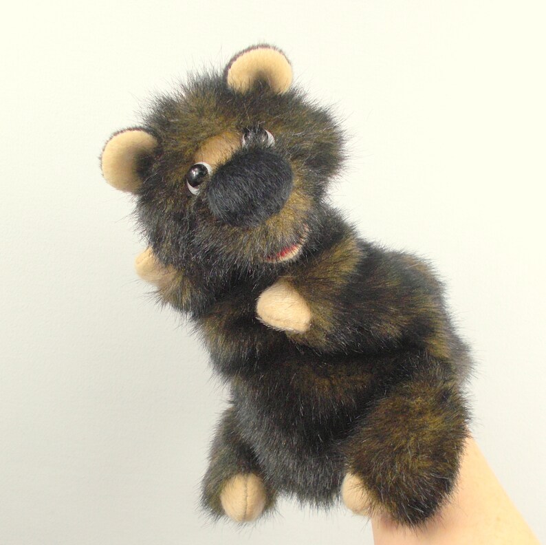 Brown bear hand puppet for children's theater. Hand puppet | Etsy