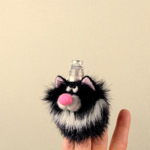 Petite Black Cat Finger Puppet. Finger Puppet Theater. Plush Black ...