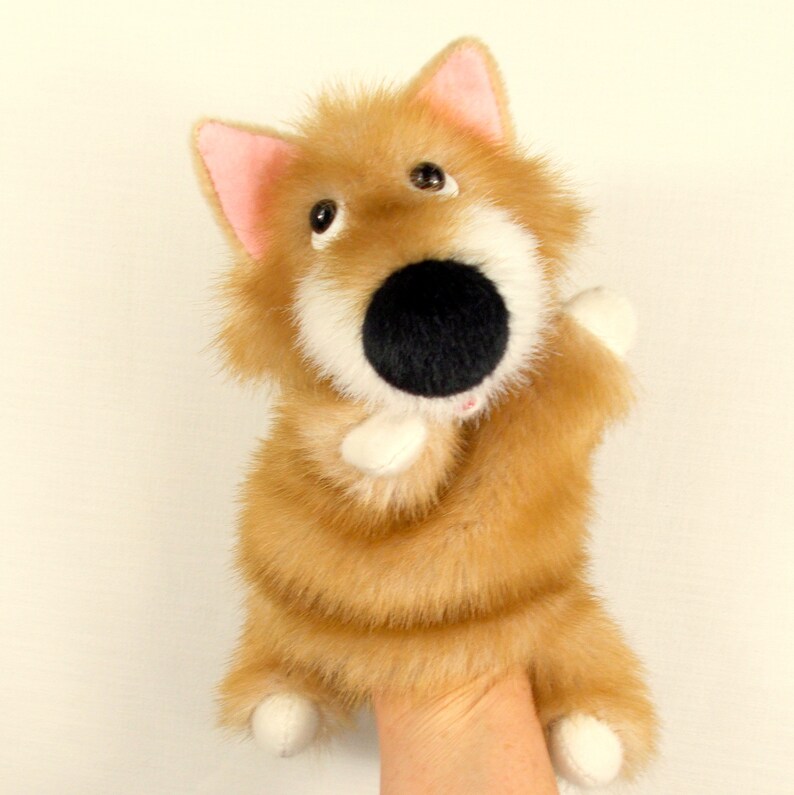 Little fox Hand Puppet for small hands. Puppet glove for | Etsy