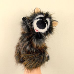 Raccoon Chocolate Hand Puppet for Home Theater. Puppet Glove for Kids ...