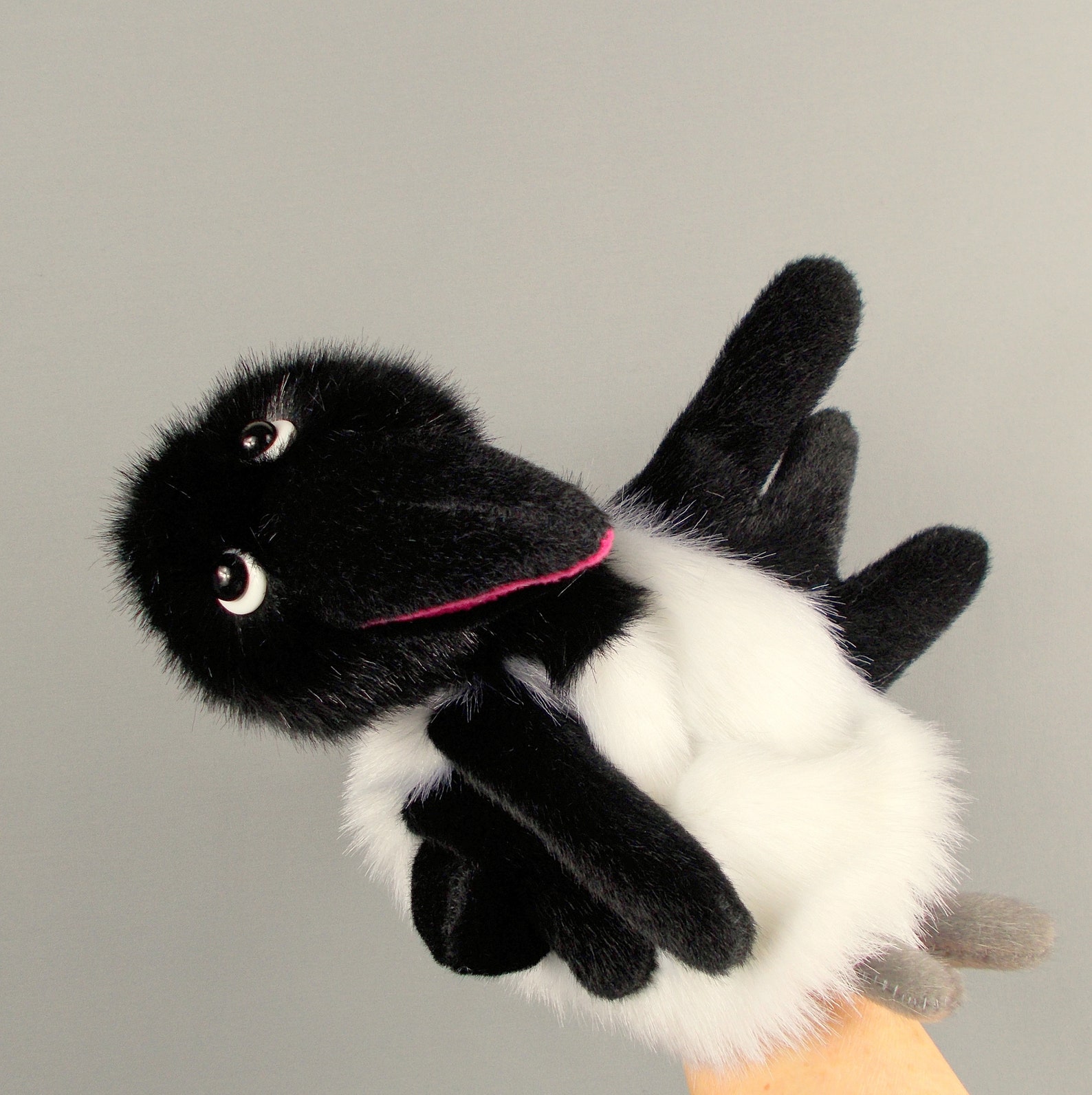Magpie Puppet for children. Plush Hand puppet Magpie. Bibabo | Etsy