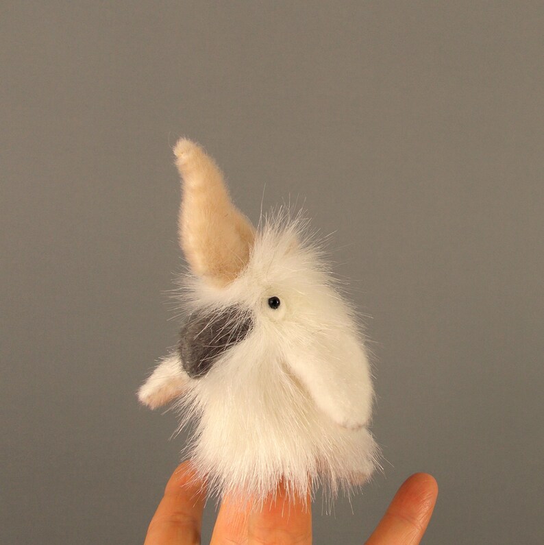 Tiny Cockatoo Finger Puppet Little Plush Parrot. Finger - Etsy