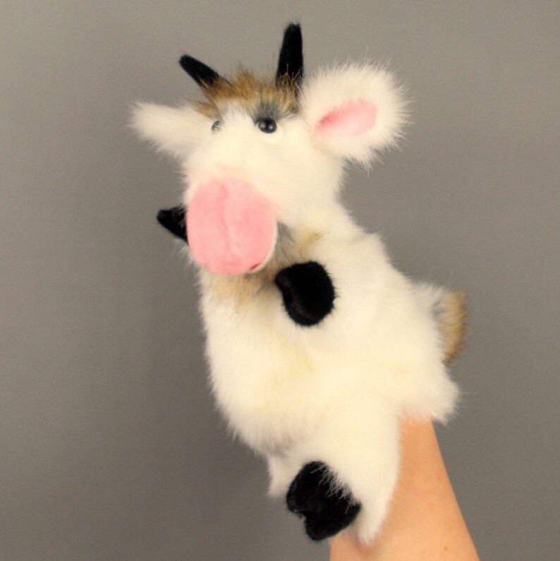 White Goat Hand Puppet for Children's Home Theater. - Etsy