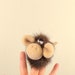 Little Furry Monkey. Tiny Soft Toy. Plush Brown Monkey Finger - Etsy