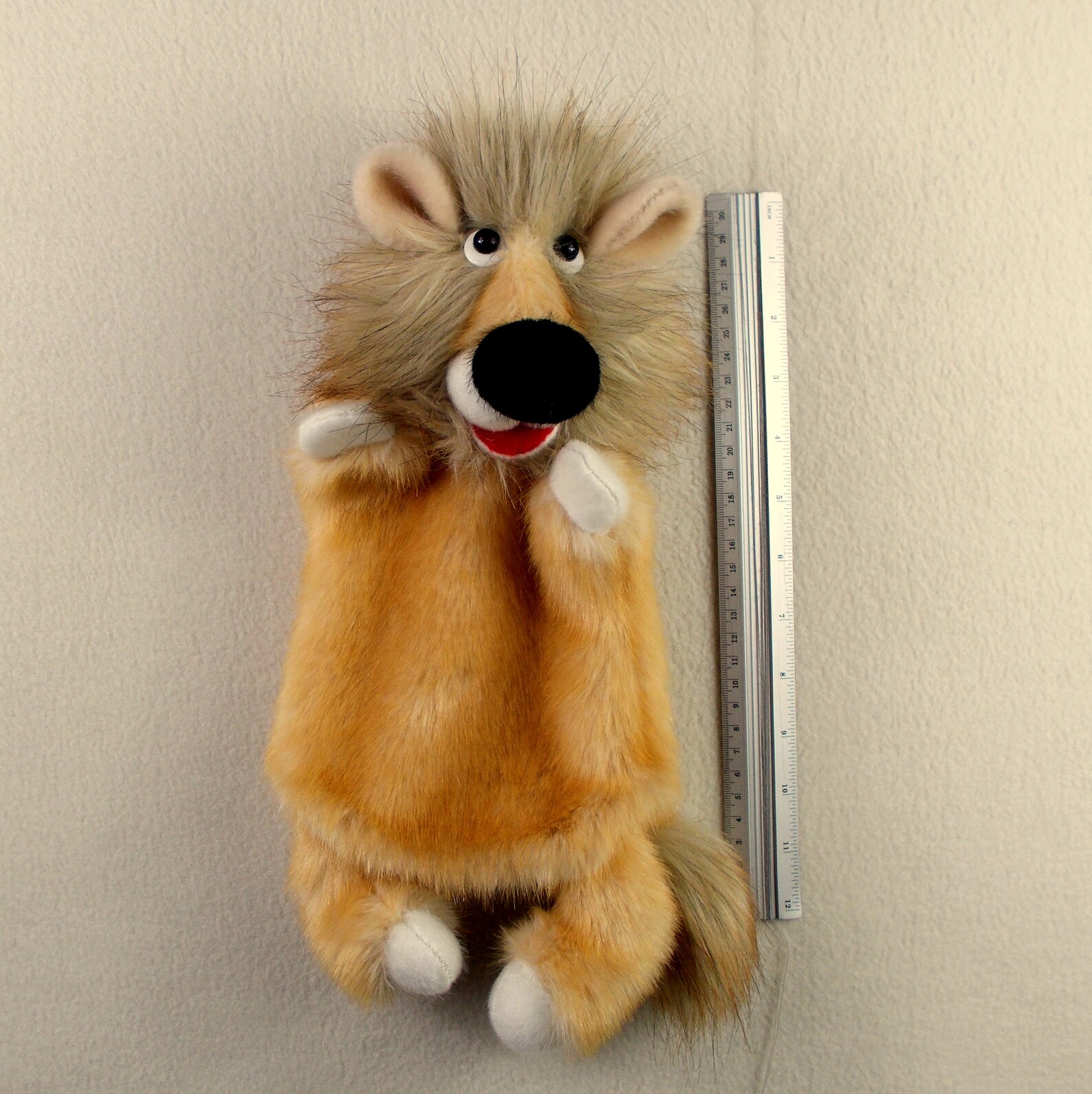 Hand Puppet Lion for Home Puppet Theater. Marionette Lion. Glove Toy ...