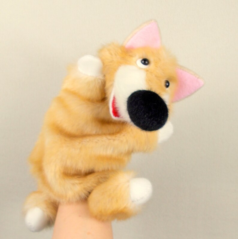 Fox Hand Puppet of Faux Fur. Marionette for Children's | Etsy