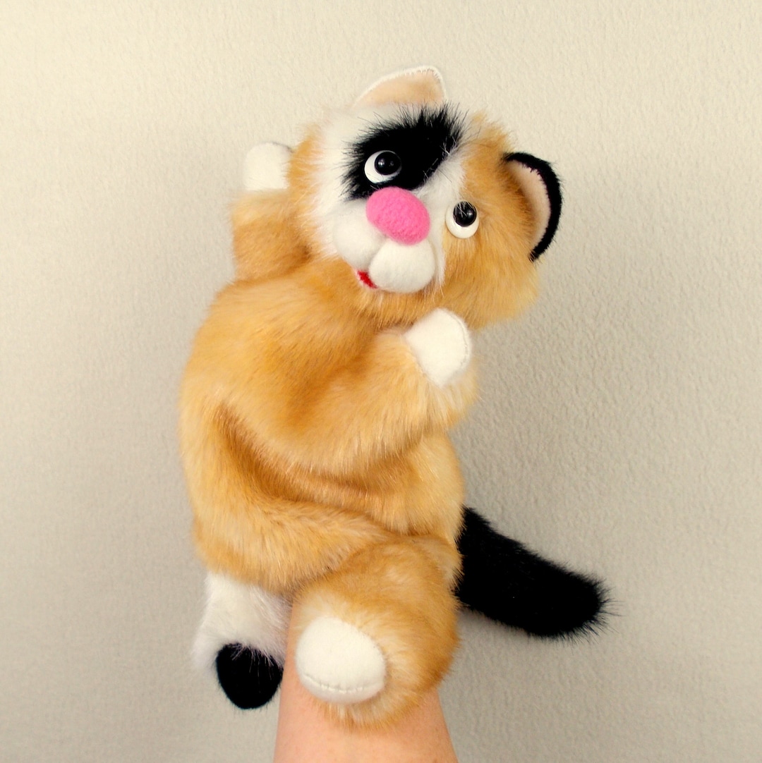 Hand Puppet Cat Light Reddish for Home Theater. Puppet Glove for ...