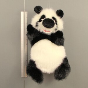 Panda Hand Puppet for Children's Theater. Animal Faux Fur Toy. Toy ...
