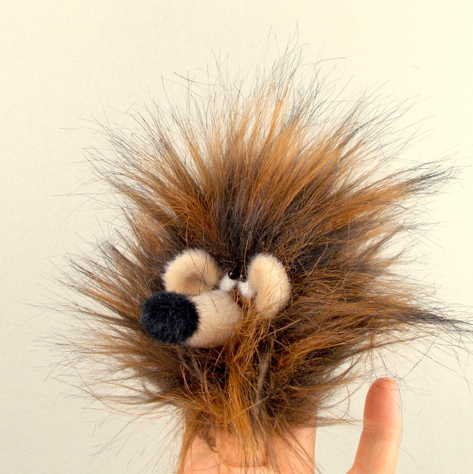 Petite Hedgehog Finger Puppet. Little Plush Hedgehog for - Etsy
