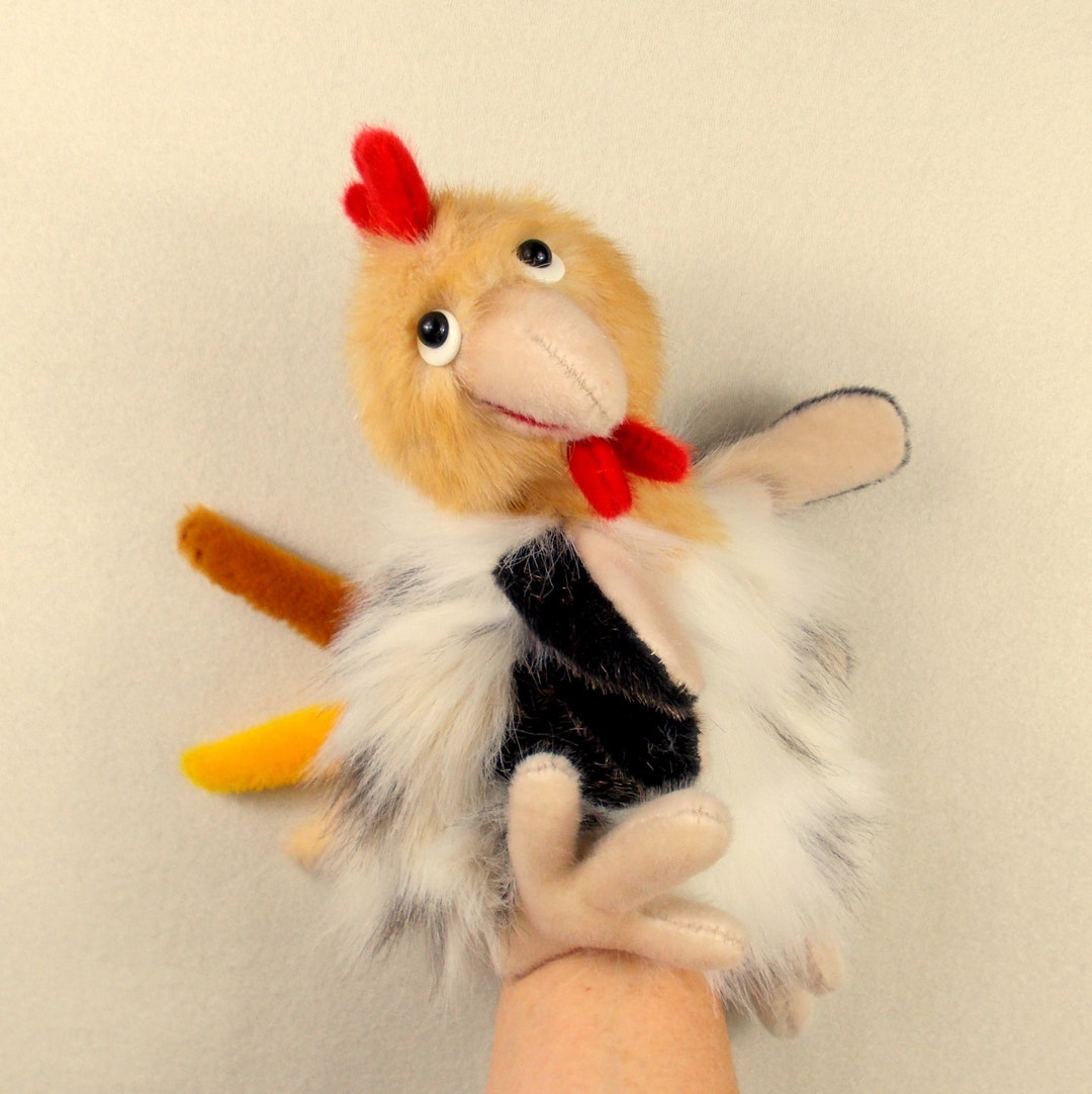 Hand Puppet Chicken for Children's Home Puppet Theater. - Etsy