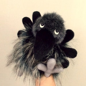 Funny Crow Hand Puppet for Children. Glove Puppet Bird. Plush Crow ...