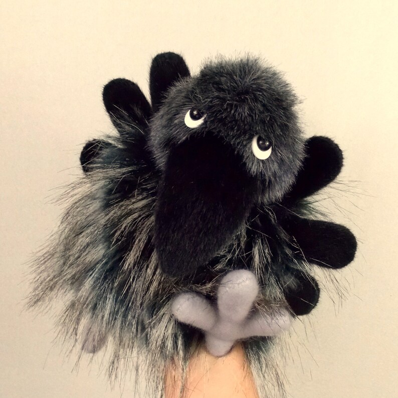 Funny Crow Hand Puppet for Children. Glove Puppet Bird. Plush - Etsy