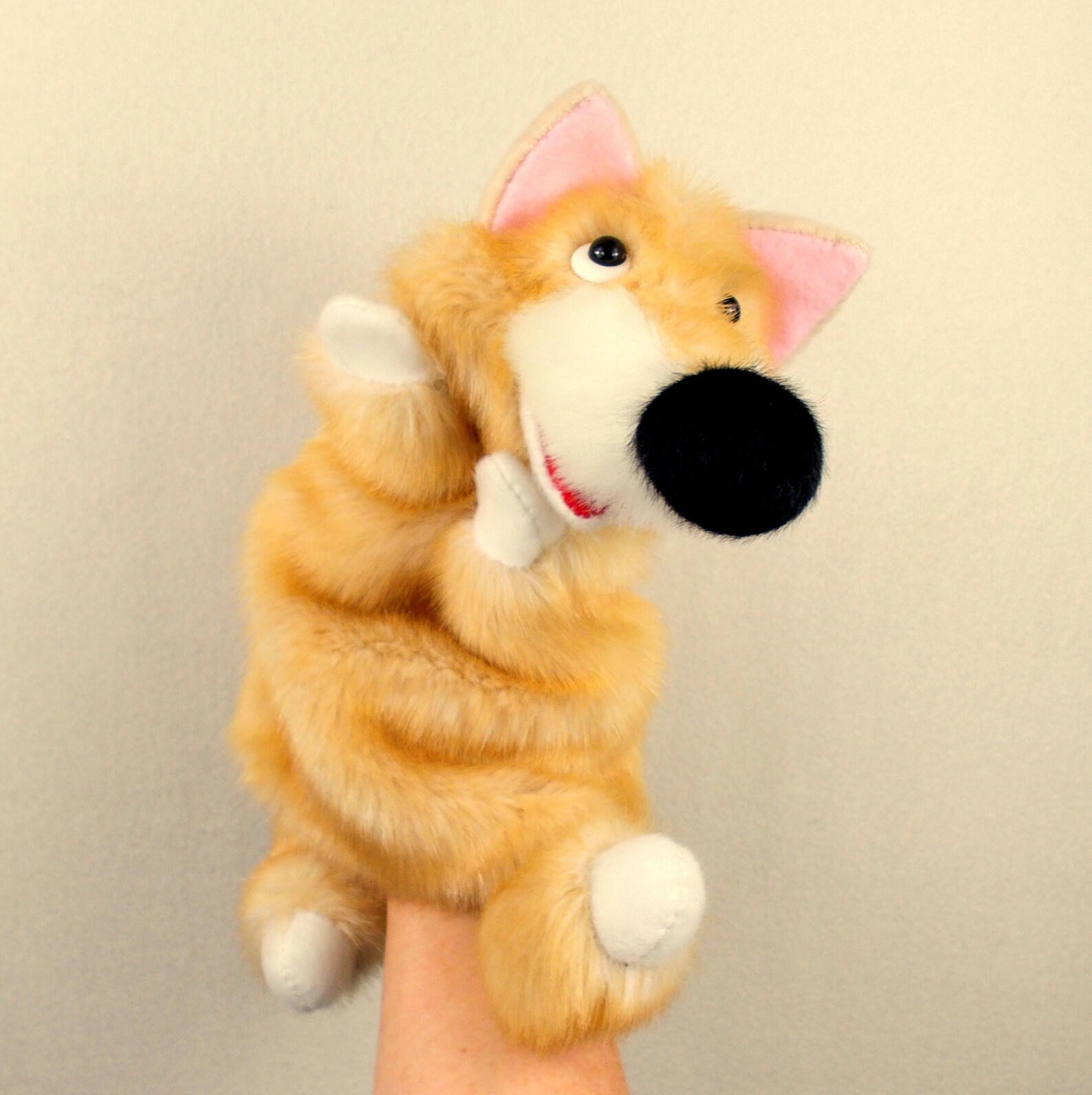 Fox Hand Puppet of Faux Fur. Marionette for Children's - Etsy