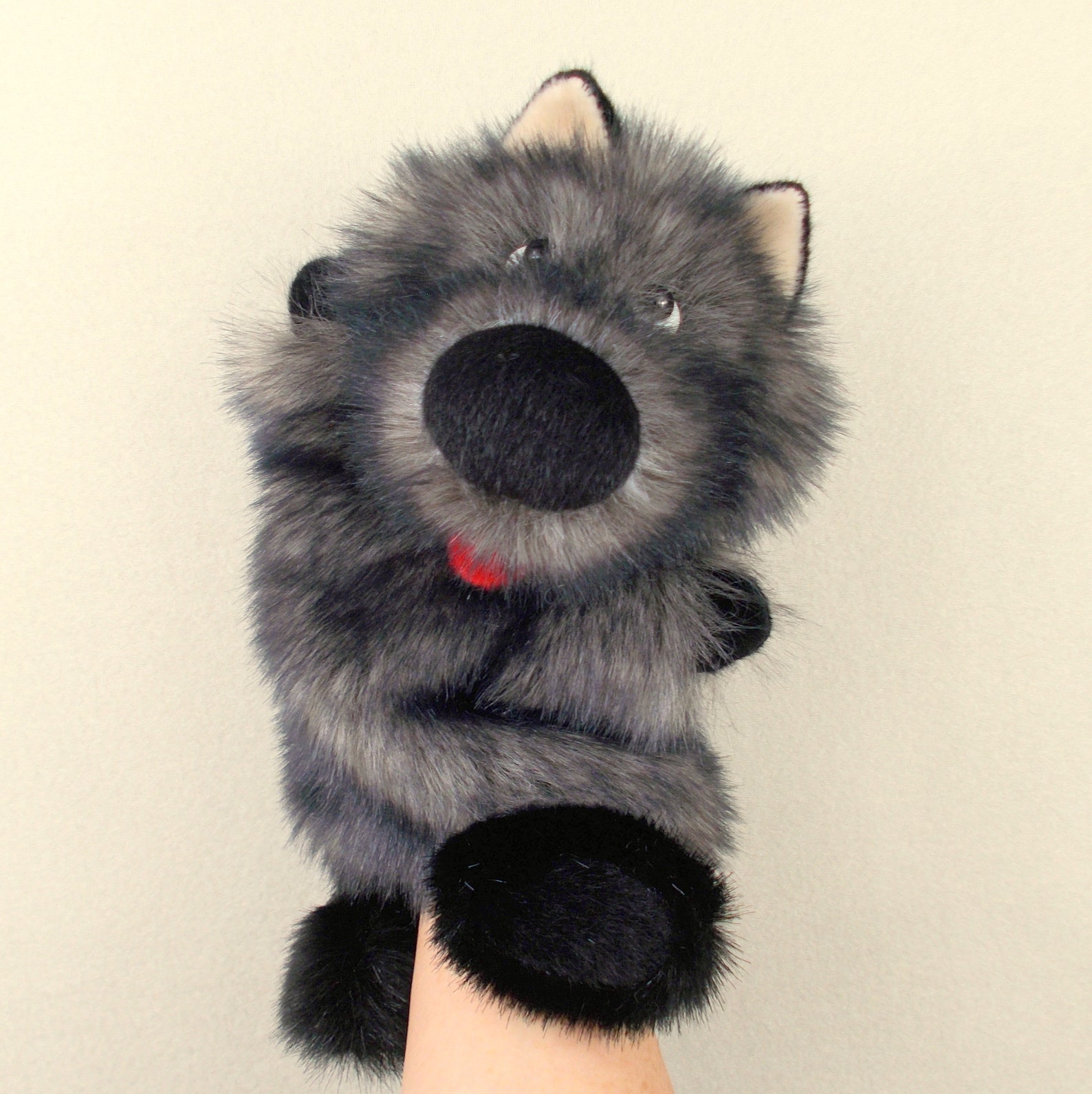 Wolf Hand Puppet for Children. Home Hand Puppet Theater. - Etsy