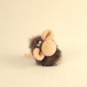 Little Furry Monkey. Tiny Soft Toy. Plush Brown Monkey Finger Puppet ...