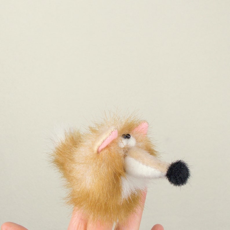 Fox Little puppet for finger. Finger puppet plush fox. Finger | Etsy