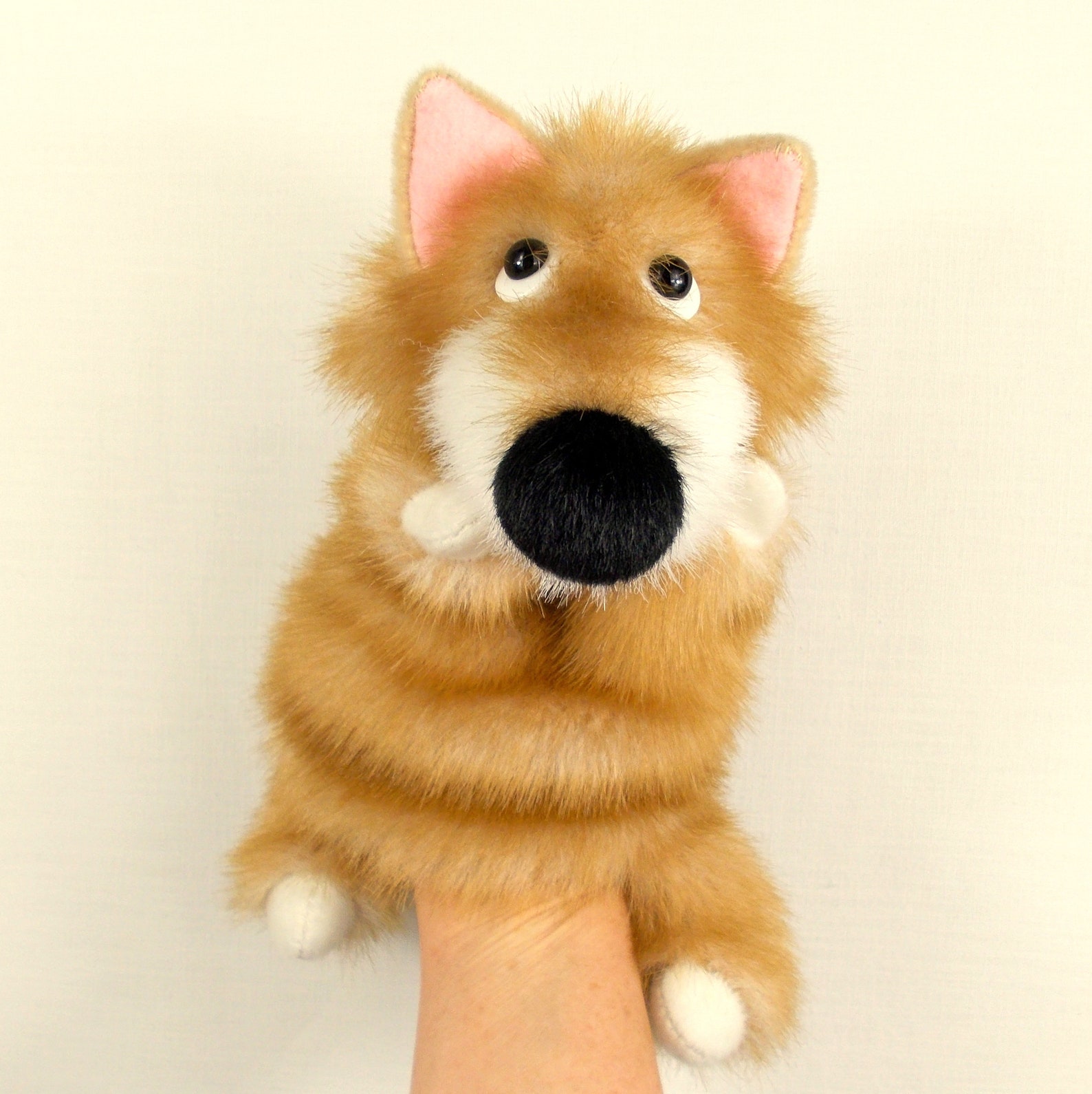 Little fox Hand Puppet for small hands. Puppet glove for | Etsy