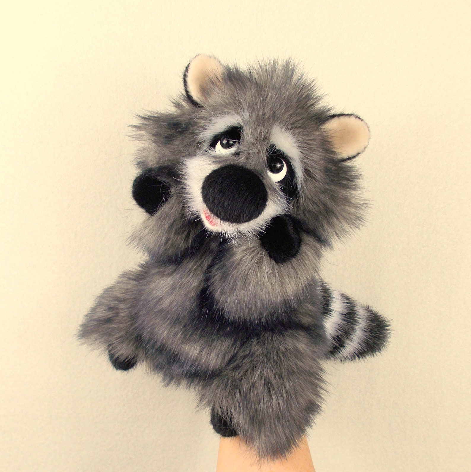 Baby Raccoon Hand Puppet for Home Children's Theater. for - Etsy