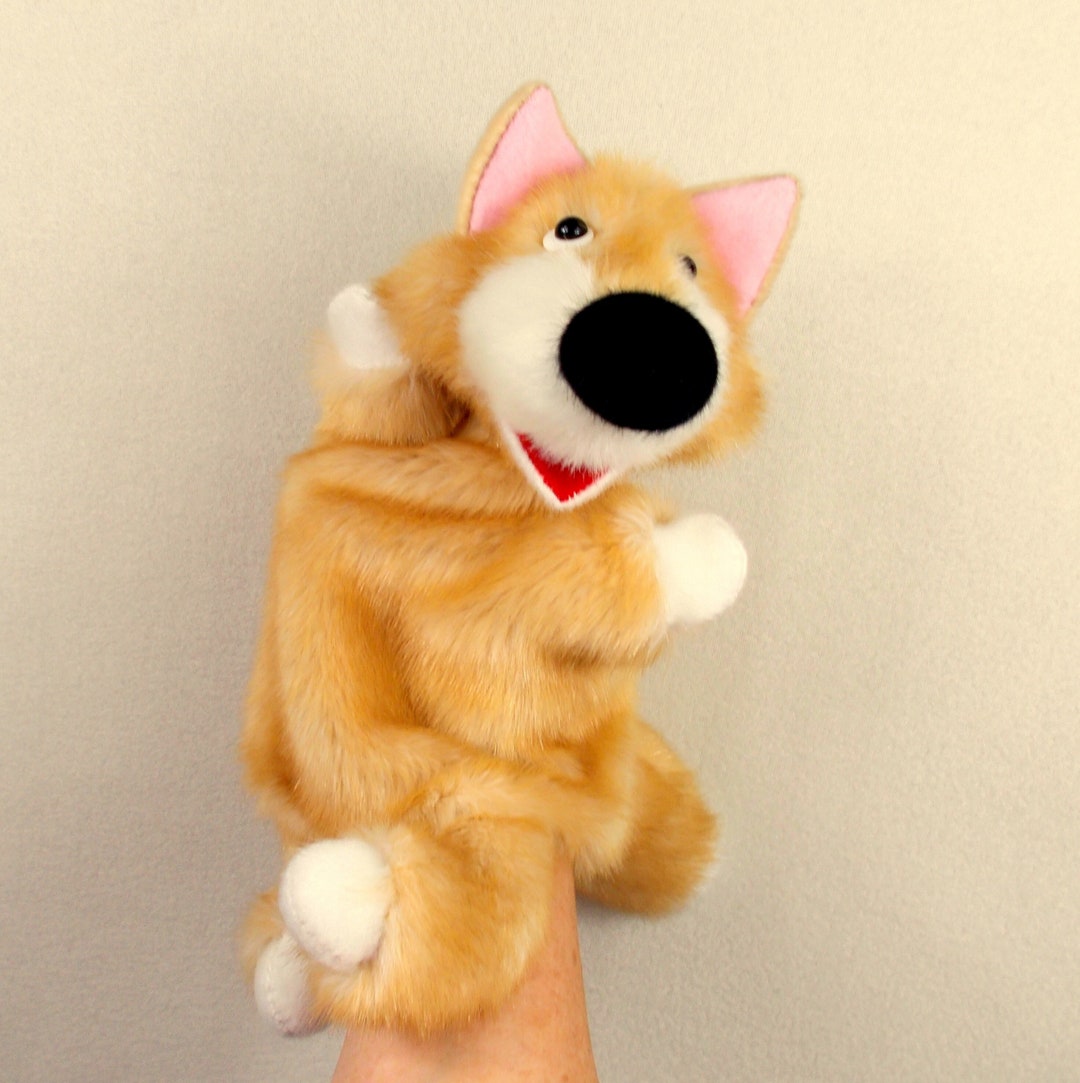 Fox Hand Puppet of Faux Fur. Marionette for Children's Home Theater ...