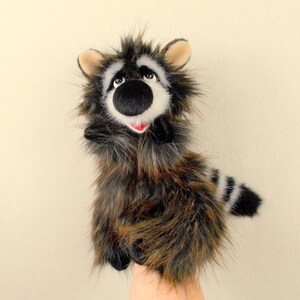Raccoon Chocolate Hand Puppet for Home Theater. Puppet Glove for Kids ...
