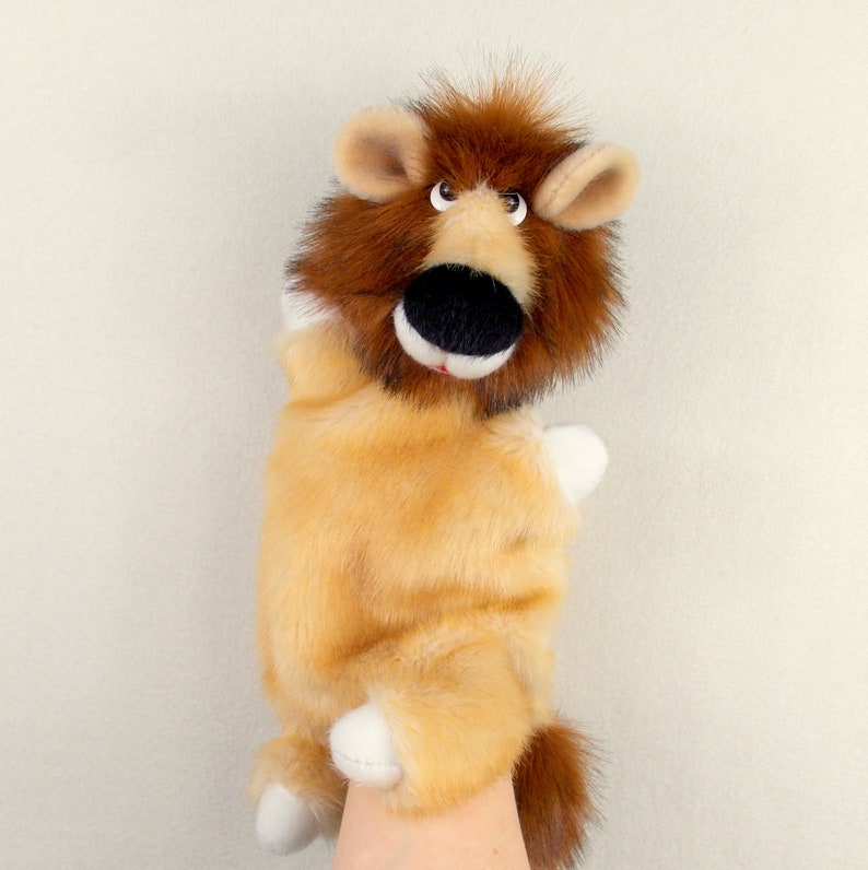 Hand Puppet Lion for Home Puppet Theater. Marionette Lion. - Etsy
