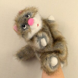 Reddish Gray Cat Hand Puppet. for Home Puppet Theatre. Toy - Etsy