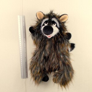 Raccoon Chocolate Hand Puppet for Home Theater. Puppet Glove for Kids ...
