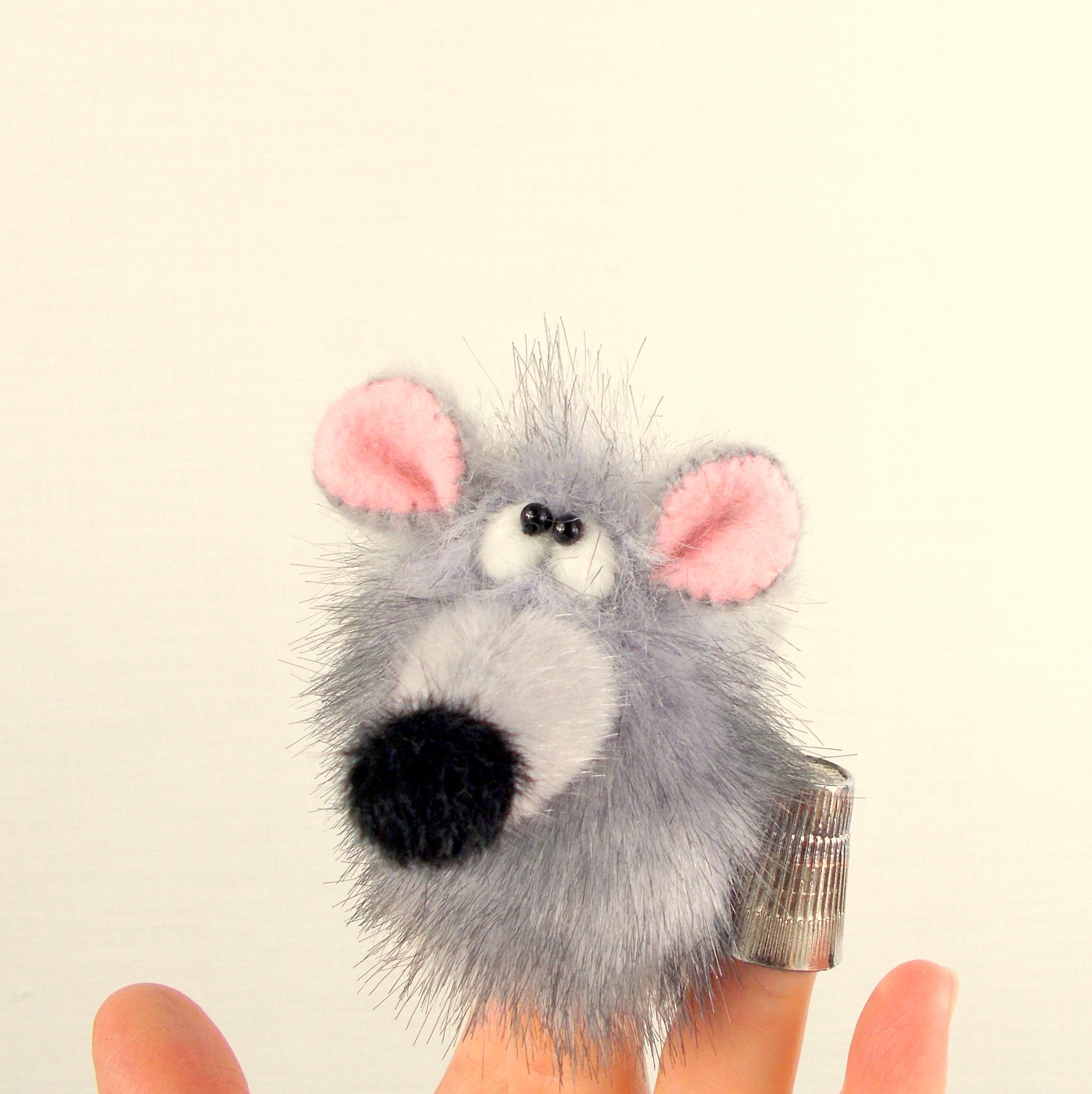 Little Grey Mouse Finger Puppet. Finger Puppet Theatre for - Etsy UK