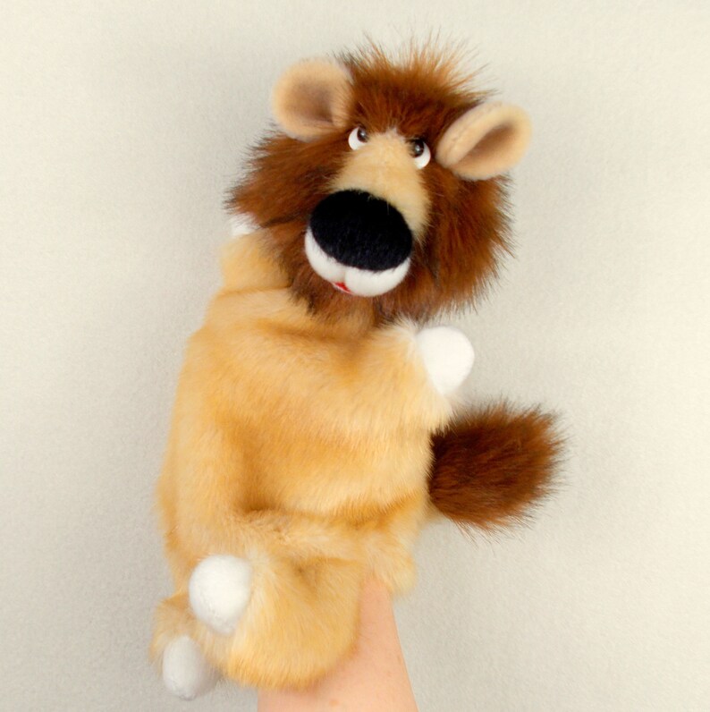 Hand Puppet Lion for Home Puppet Theater. Marionette Lion. - Etsy