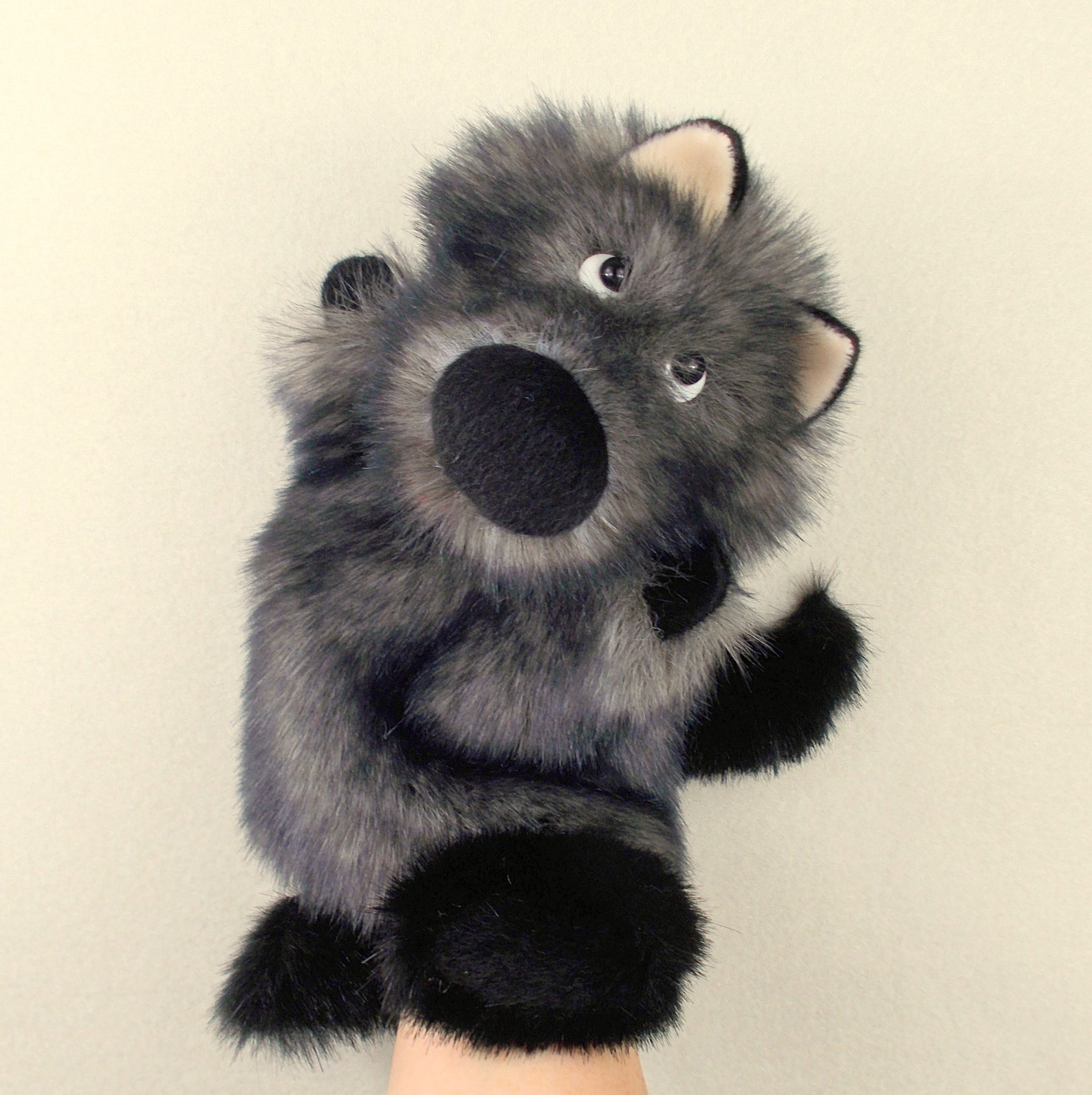 Wolf Hand Puppet for Children. Home Hand Puppet Theater. - Etsy