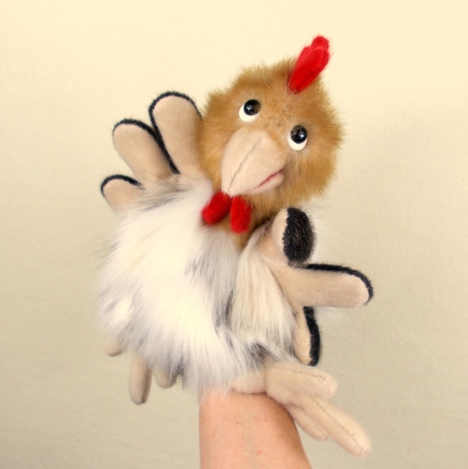 Hand puppet Chicken for children's home puppet theater. | Etsy