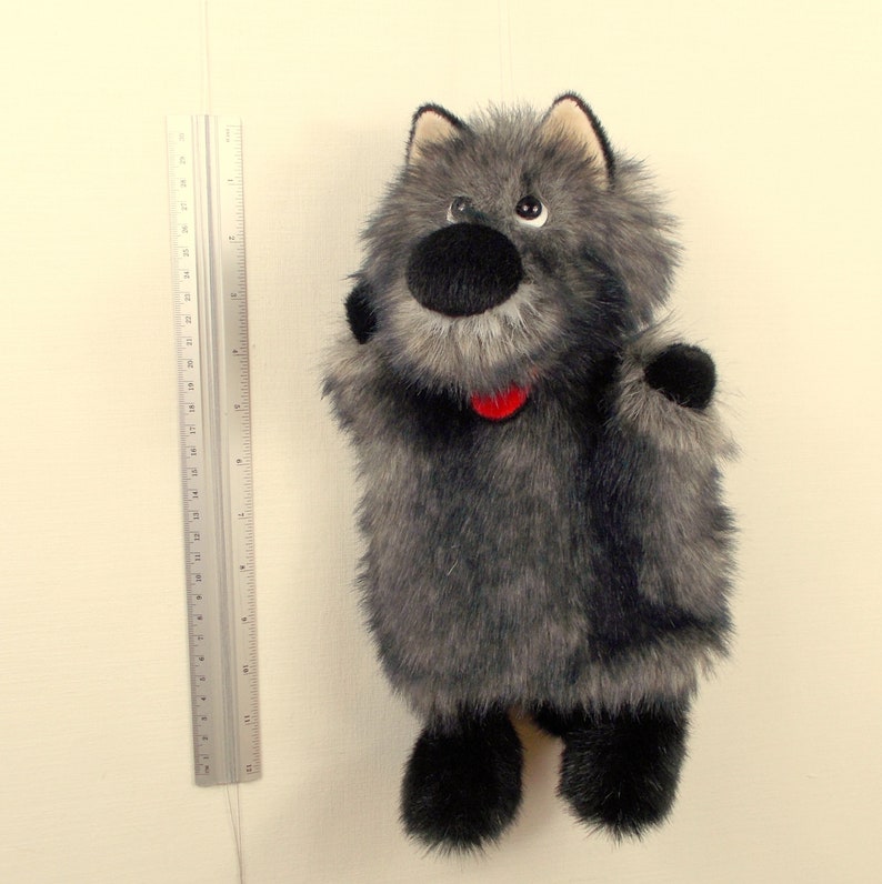 Wolf hand puppet for children. Home hand puppet theater. | Etsy
