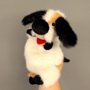 Hand Puppet Doggie. for Home Children's Puppets Theater. Marionette Puppet. Bibabo. Animal Toy ...