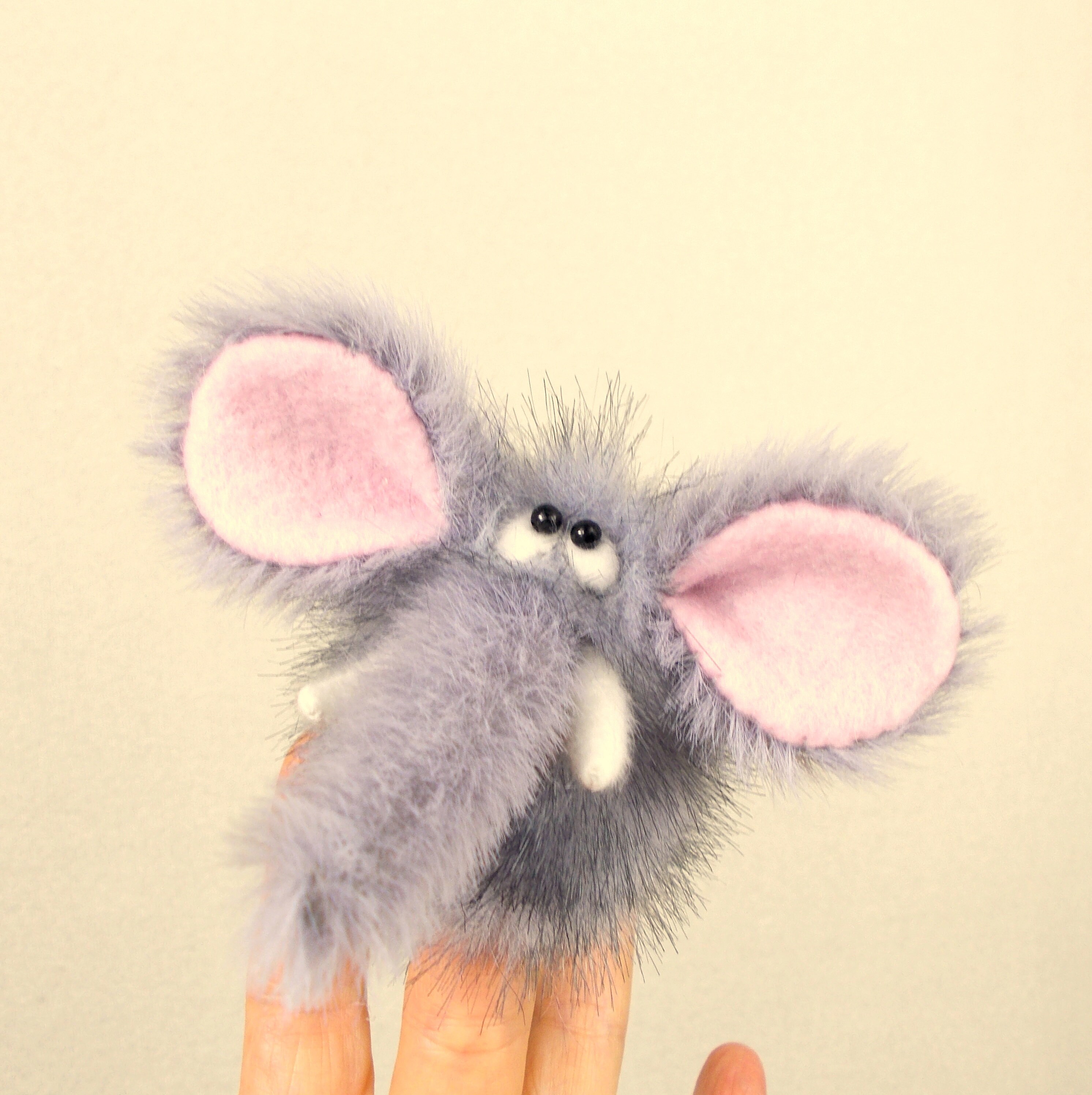 Little Elephant Finger Puppet for Puppet Show. Finger Theater. - Etsy