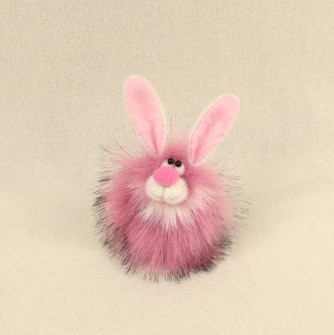 Plush Pink Rabbit Finger Puppet. Little Puppet Bunny for - Etsy