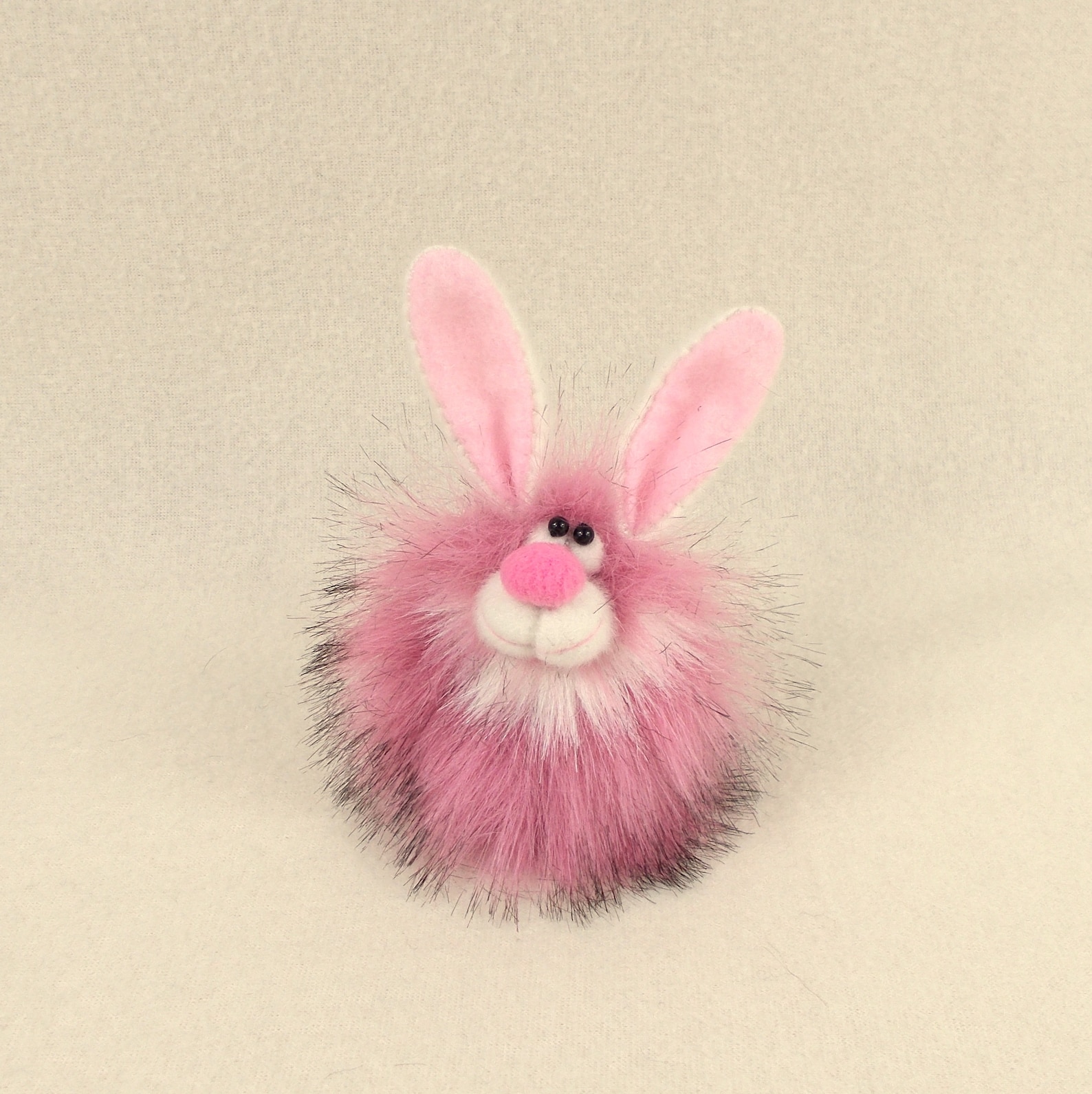 Plush Pink Rabbit Finger Puppet. Little Puppet Bunny for - Etsy