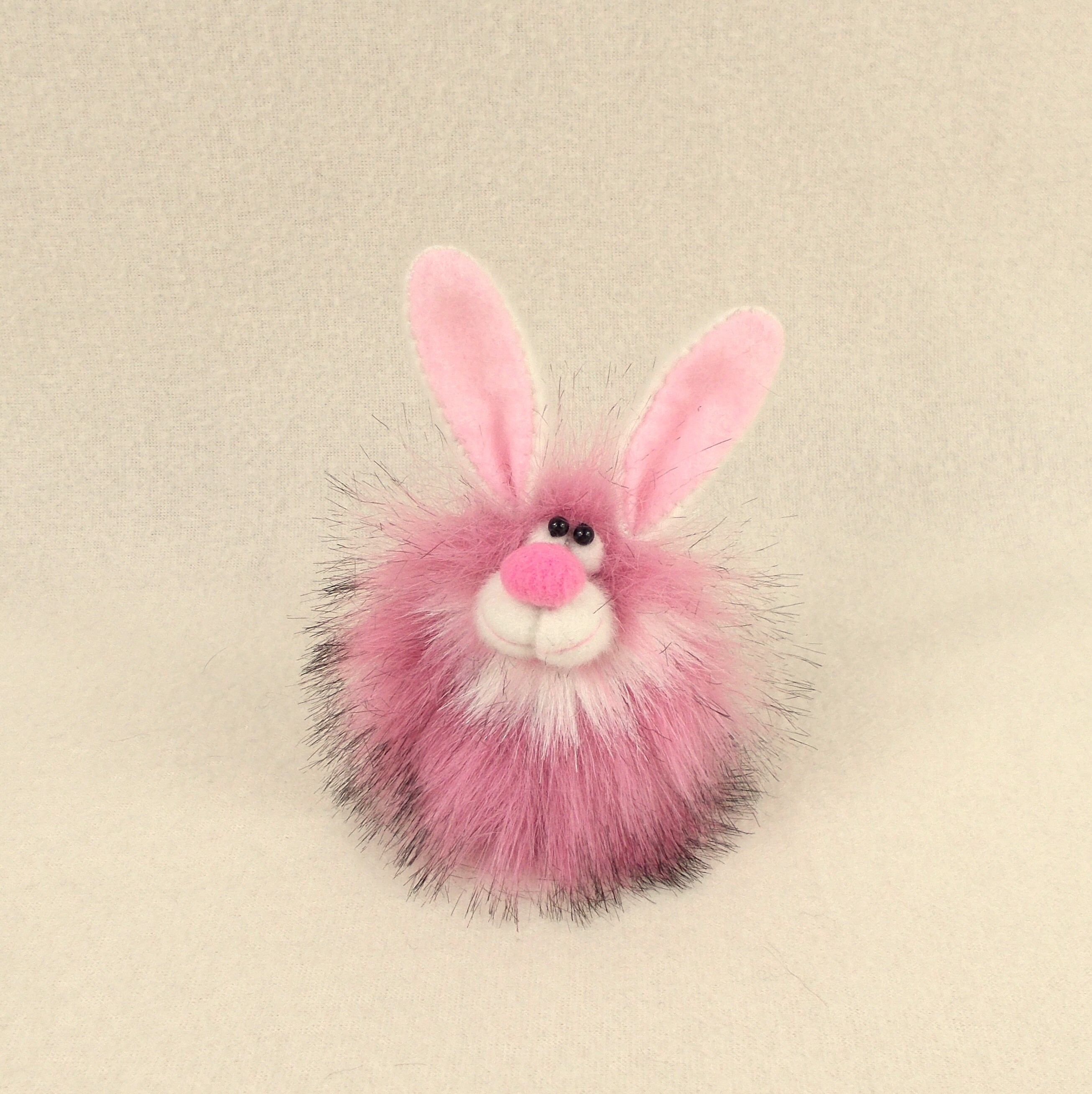 Plush Pink Rabbit Finger Puppet. Little Puppet Bunny for - Etsy