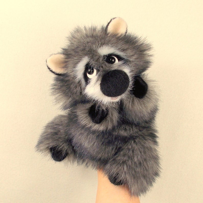 Baby Raccoon Hand Puppet for Home Children's Theater. for - Etsy