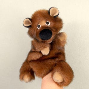 Brown Bear Hand Puppet for Children's Theater. Hand Puppet Theater ...
