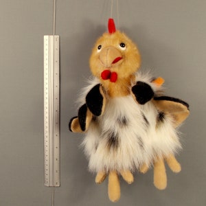 Hand Puppet Chicken for Children's Home Puppet Theater. Plush Bird ...