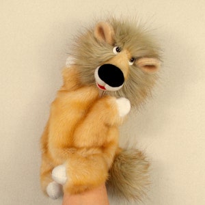 Hand Puppet Lion for Home Puppet Theater. Marionette Lion. - Etsy