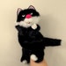Black Cat Hand Puppet for Home Theater. Marionette Puppet. - Etsy