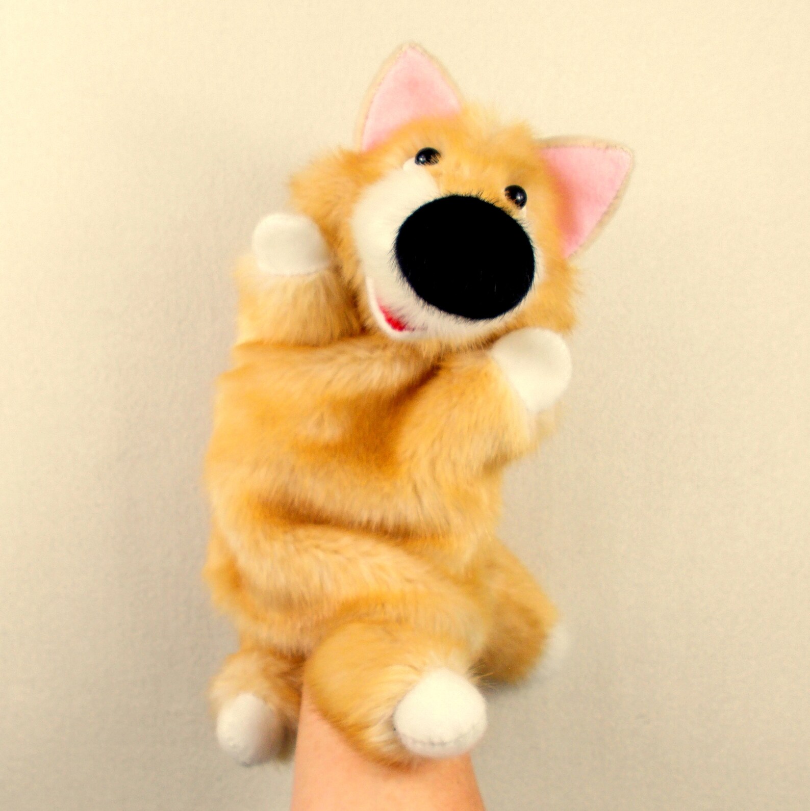 Fox Hand Puppet of Faux Fur. Marionette for Children's - Etsy