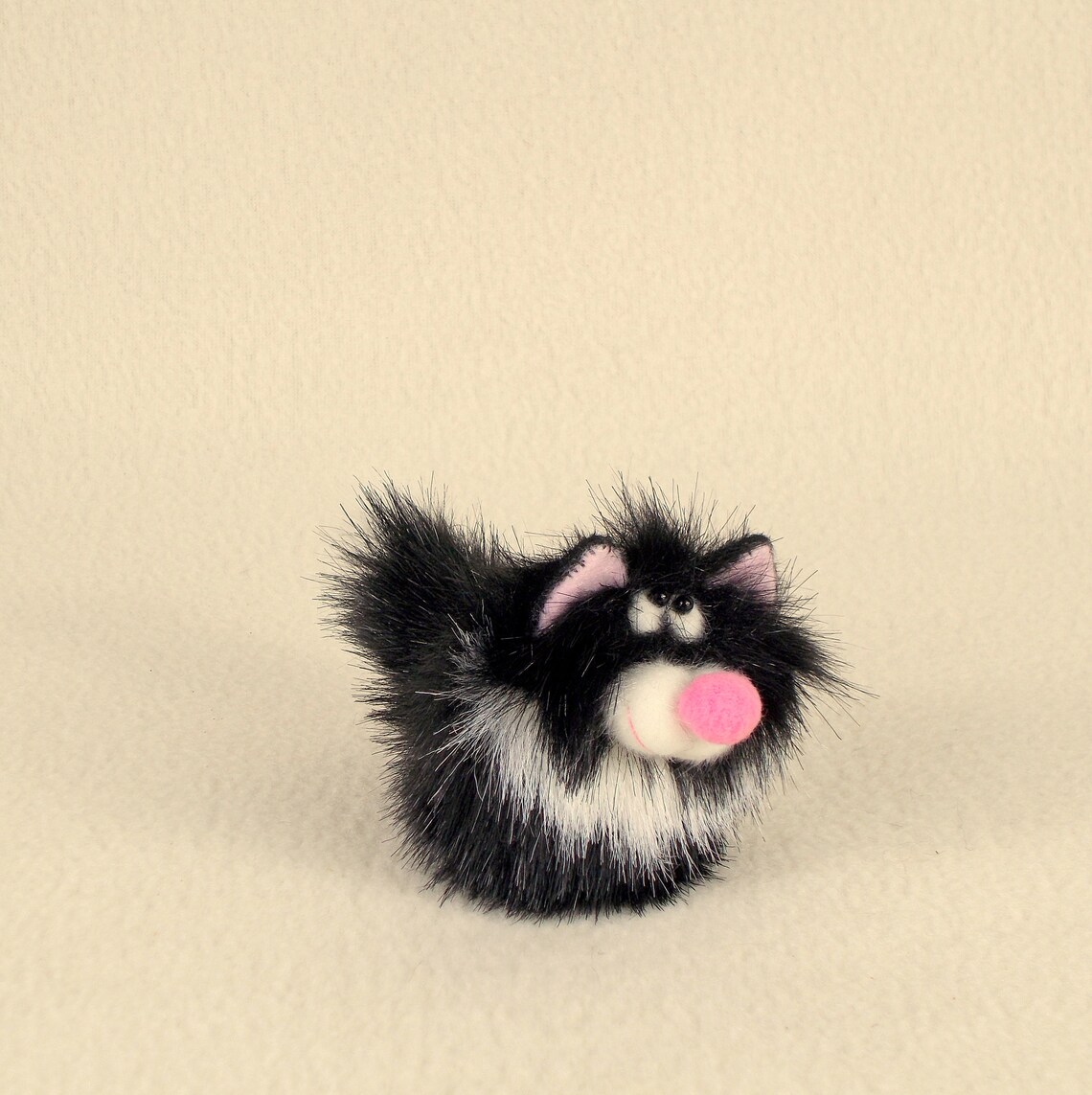 Petite Black Cat Finger Puppet. Finger Puppet Theater. Plush Black ...