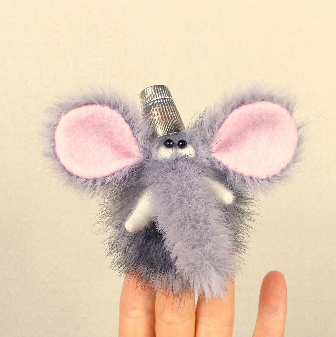 Little Elephant Finger Puppet for Puppet Show. Finger Theater. - Etsy