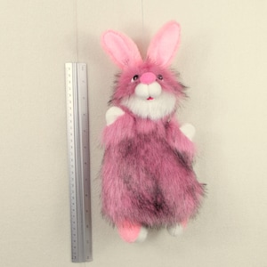 Hand Puppet Little Pink Rabbit for Small Children's Hand. - Etsy