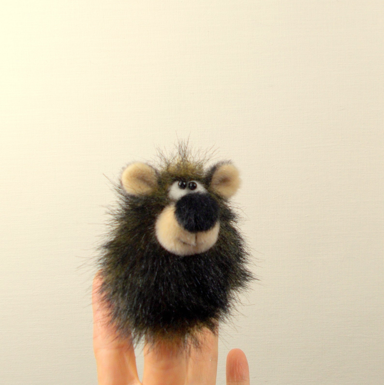 Little Brown Bear Finger Puppet. Finger Theatre. Stuffed | Etsy